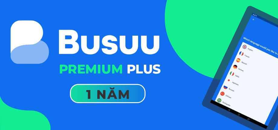 Busuu Premium Plus 1 năm - Tài khoản học ngoại ngữ | Divine Shop