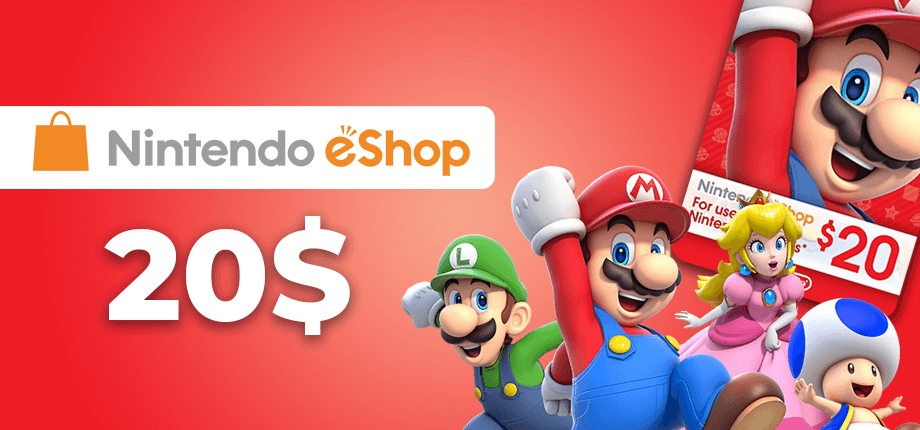 Nintendo Eshop Prepaid Card 20$ | Divine Shop