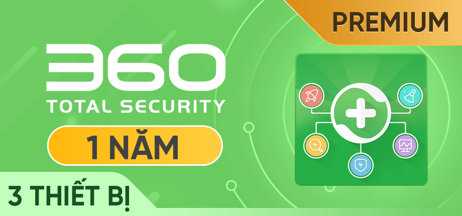 360 Total Security Premium (1 năm / 3 PC) | Divine Shop