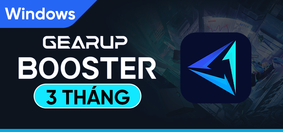 GearUp Booster giảm lag khi chơi game 3 Tháng - Windows | Divine Shop