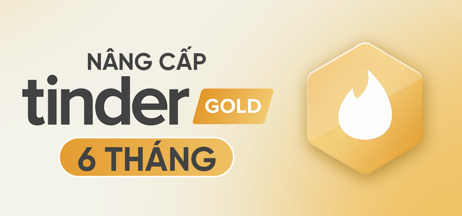 Tinder Gold 6 tháng - Nâng cấp chính chủ | Divine Shop