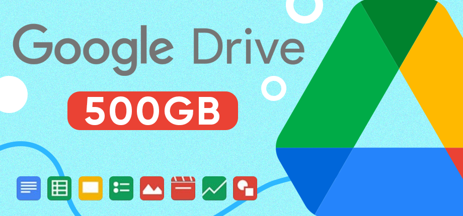 Google Drive 500GB - Tài khoản vĩnh viễn | Divine Shop