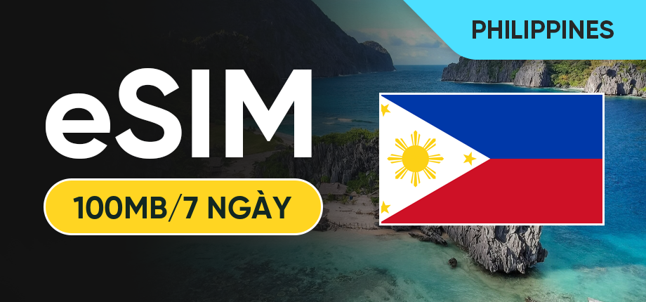 eSIM Data Du Lịch Philippines - 100MB/7 Ngày | Divine Shop